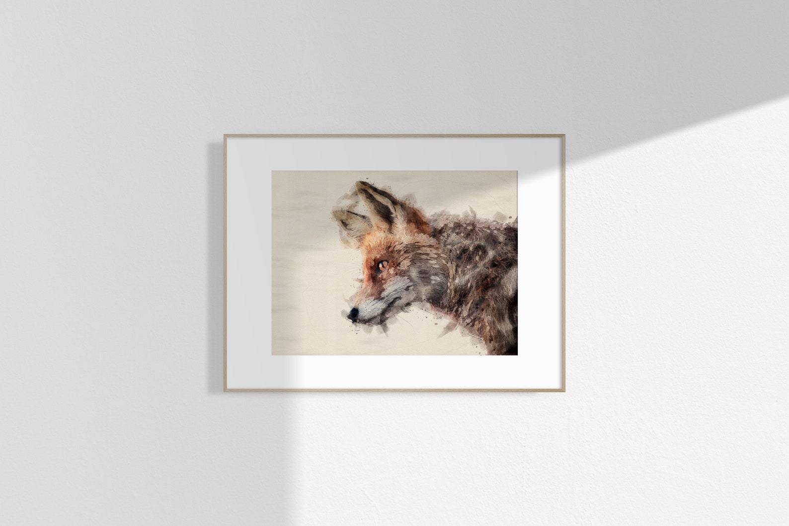 Watercolor Printable Fox Wall Art Fox Watercolor Wall Decor Printable ...