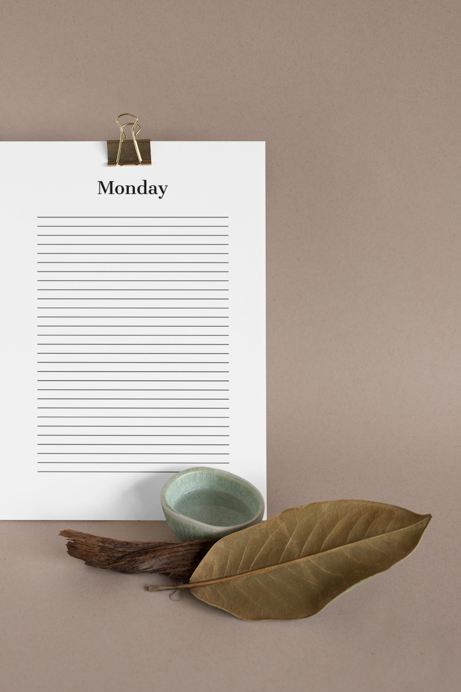Minimalist Daily Planner Cards | Letter Size Printable (PDF) - Etsy