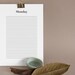 Minimalist Daily Planner Cards | Letter Size Printable (PDF) - Etsy