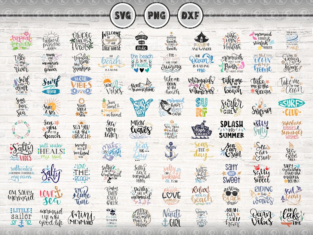 90 Bundle SVG, Sea Lake, Tropical, Journey, Adventure, Sun, Svg Dxf Png ...