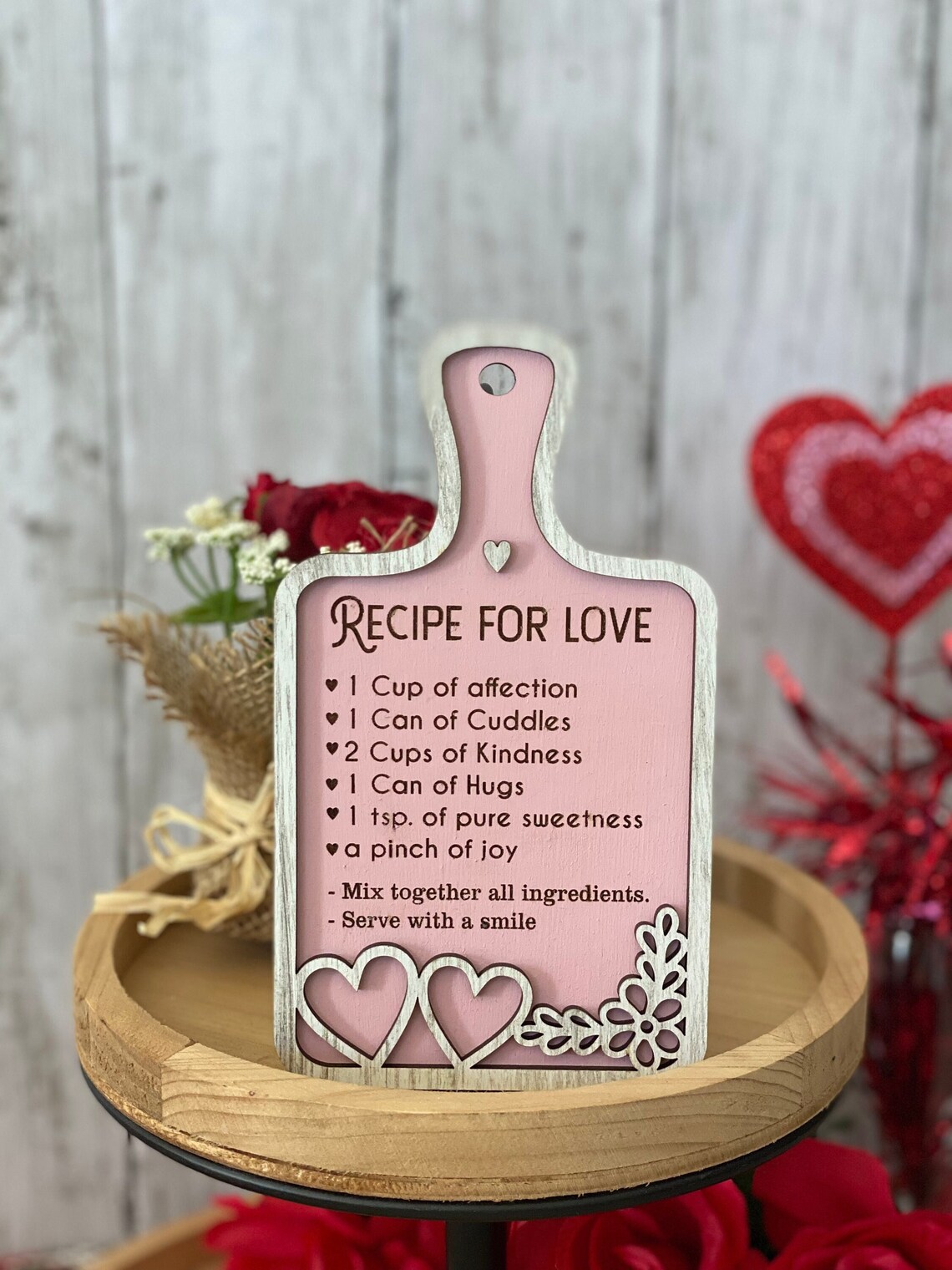 Recipe for Love Love Recipe Valentine Decor Mini Cutting | Etsy