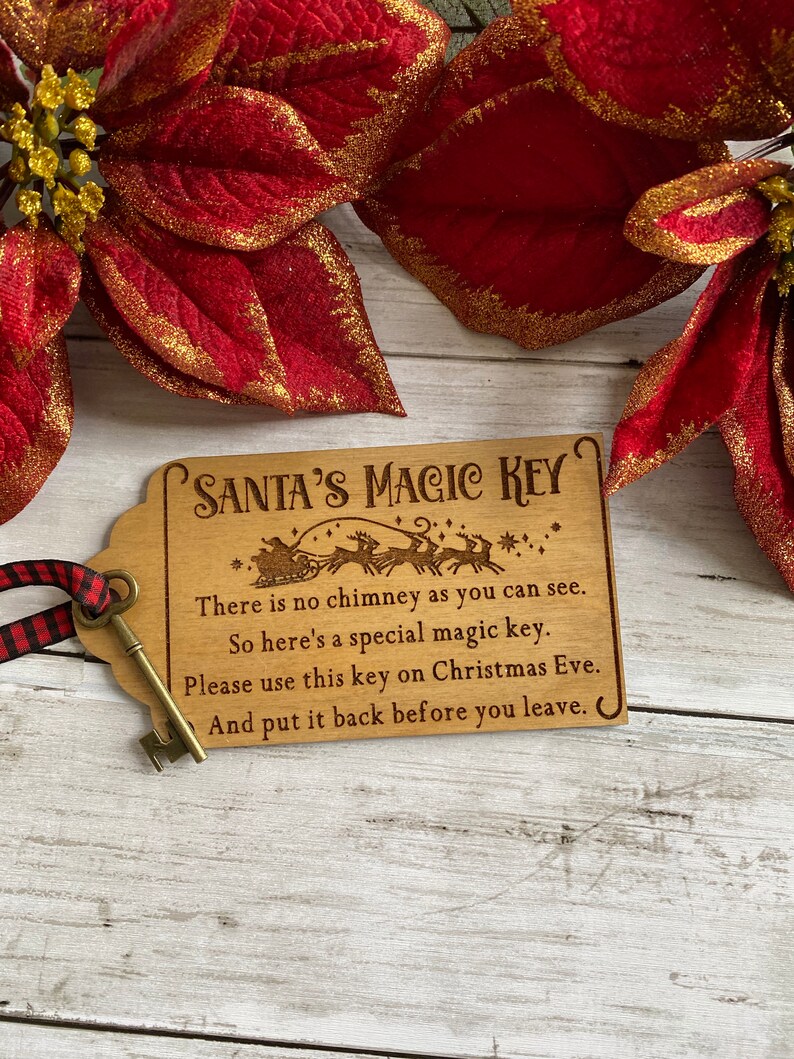 Magical Santa Key, Christmas. Christmas Eve Key, Presents, No Chimney ...