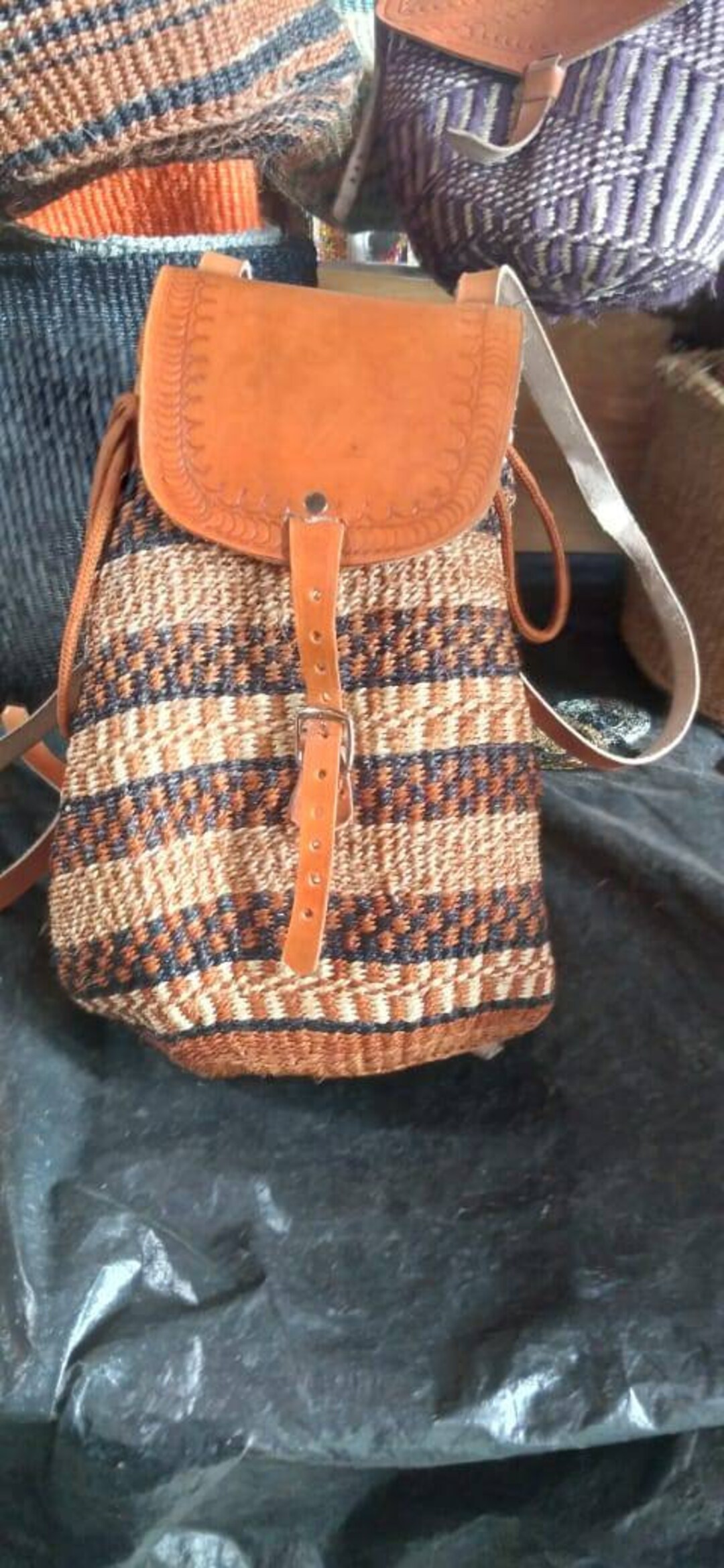 Sisal Backpack, School Bag, Masai Bag, African Ladies Bag, Sisal ...