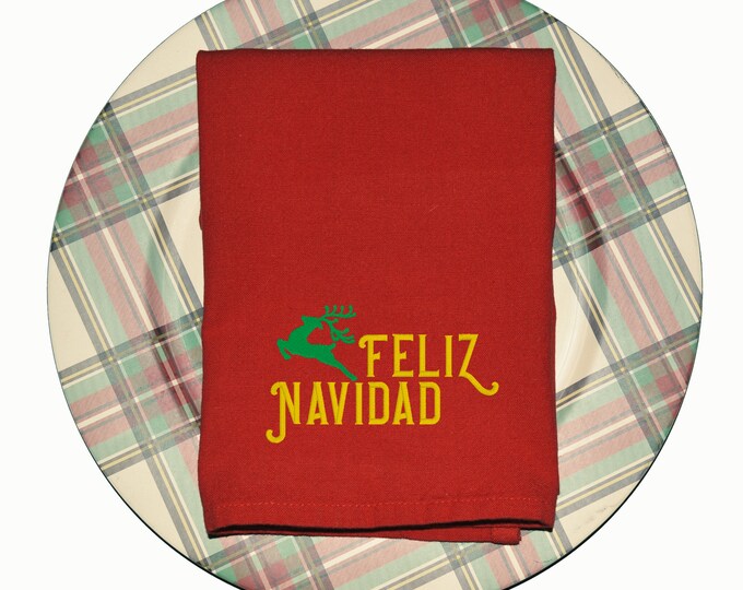 Feliz Navidad Xmas Banner, Feliz Navidad Banner, Spanish Christmas ...