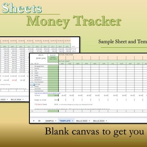 Home Budget Money Tracker, Google Sheets (PDF Pattern) - Etsy