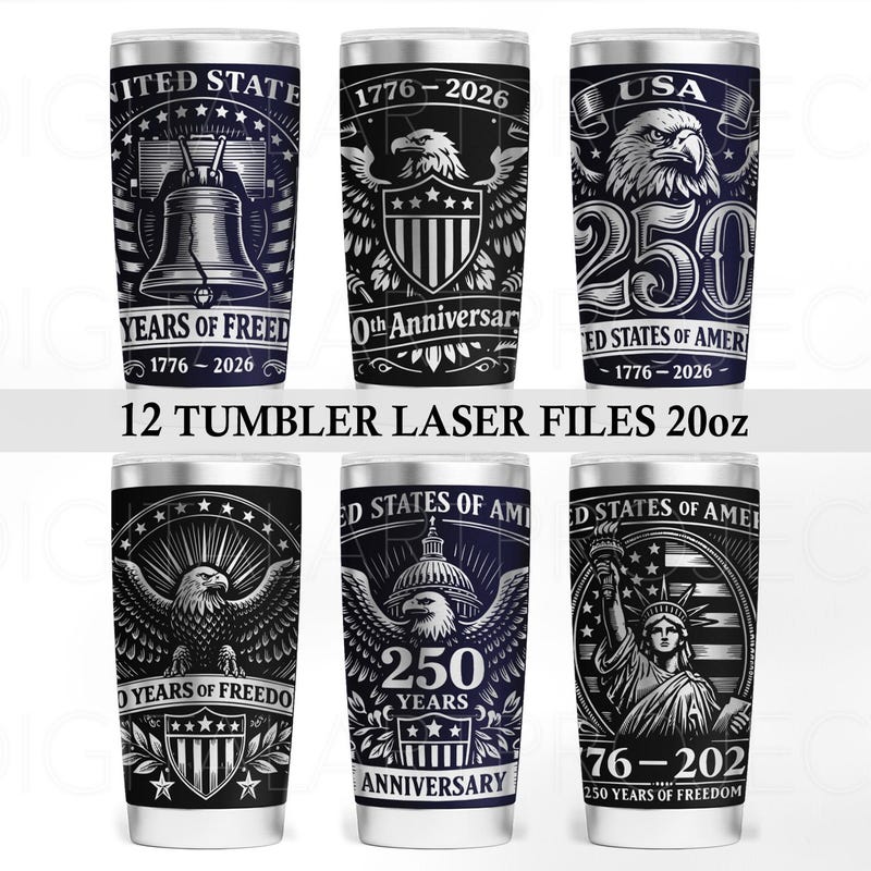 America 250 Wrap Svg 40oz - Etsy