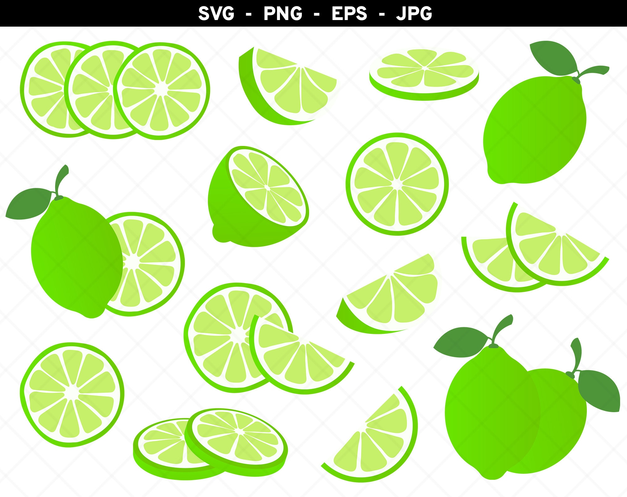 Lime svg Bundle, Lime Slice svg, Limes svg, Lime Cut File, Summer Fruit ...