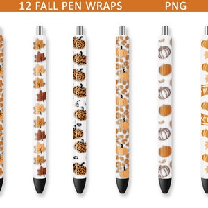 Fall Pen Wraps Bundle, Pen Wraps Png, Gnomes Png, Pumpkin Png, Autumn ...