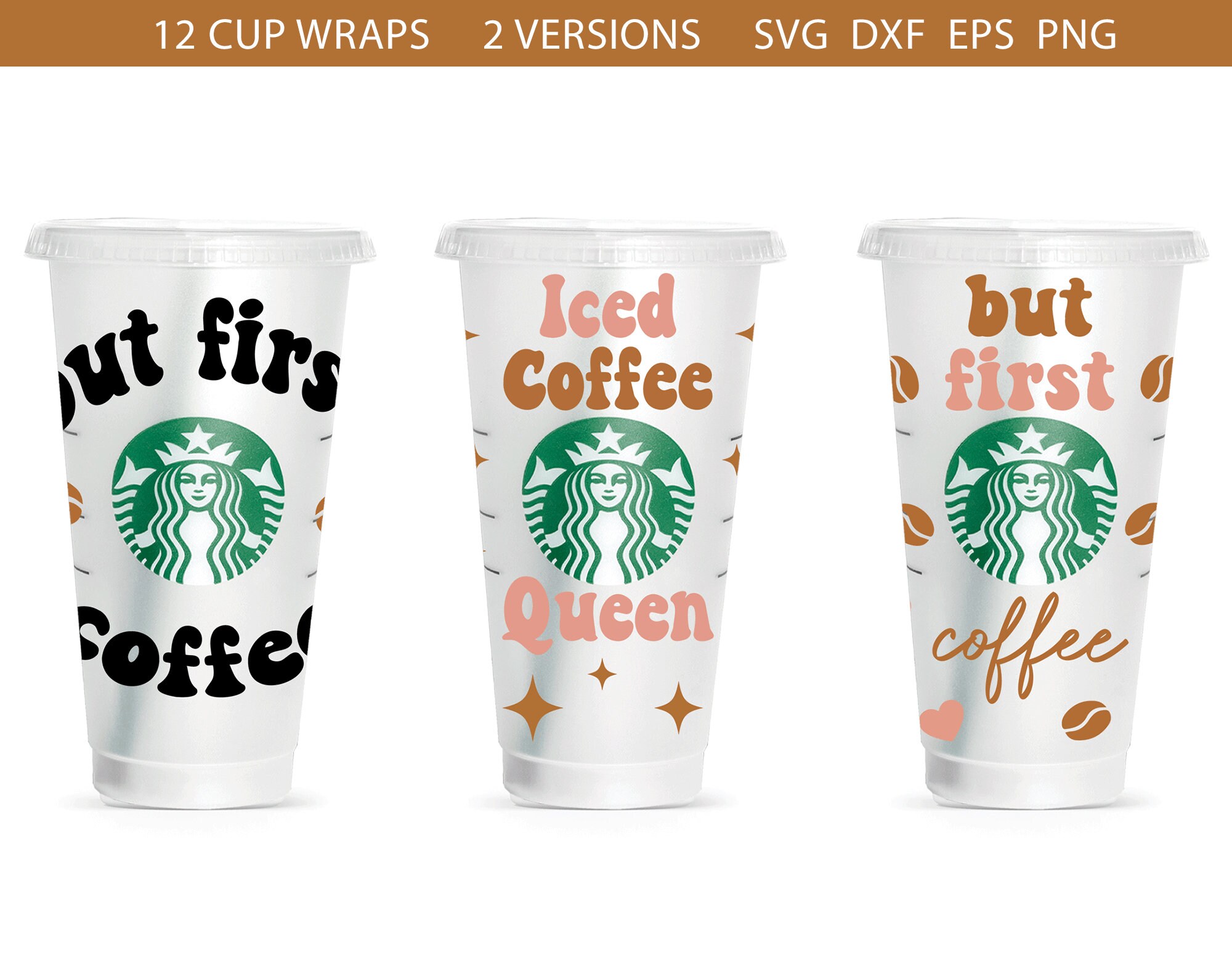 Cup Wrap Svg Bundle Cup Wrap Coffee Svg Coffee Wrap Svg - Etsy Australia