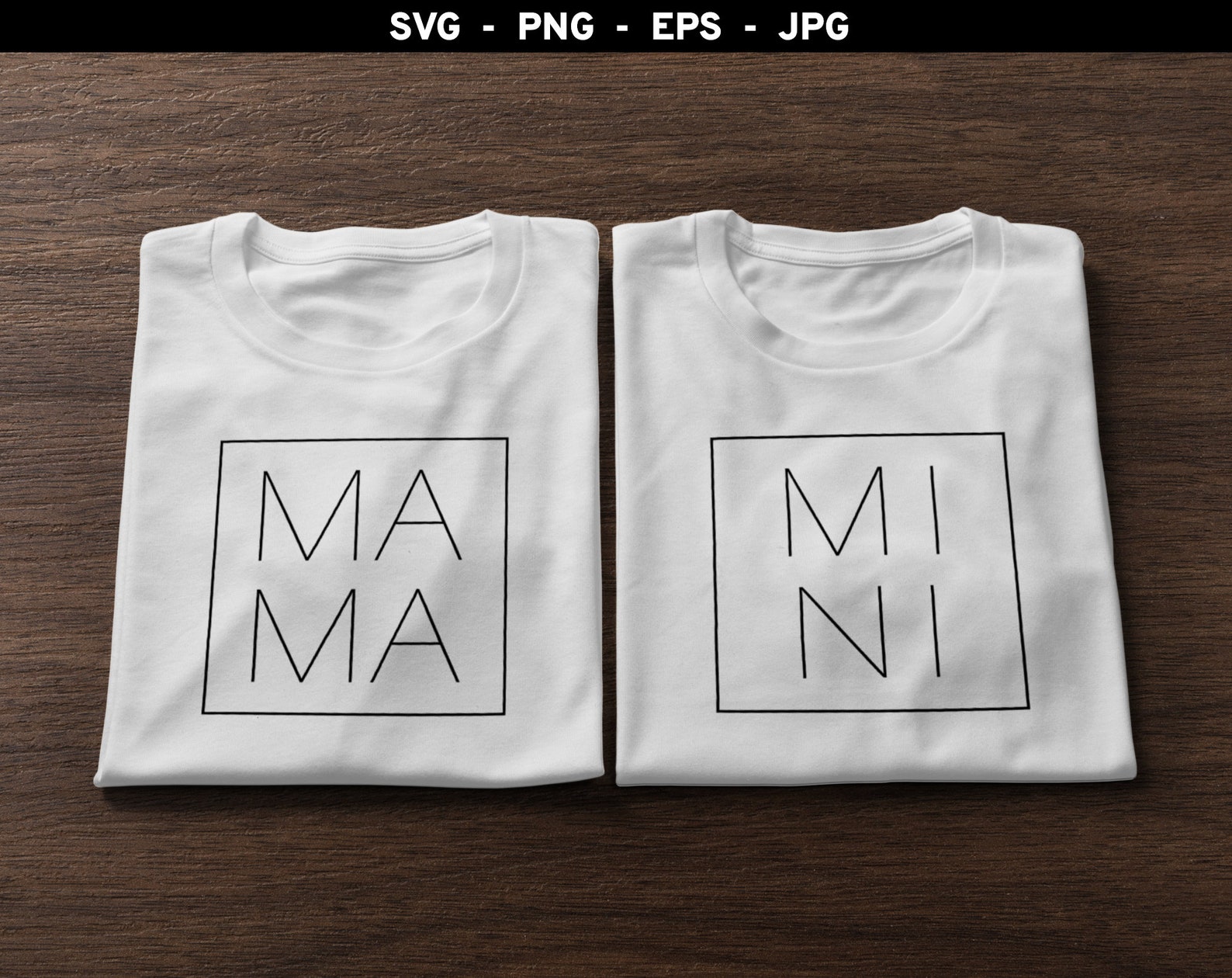 Matching Family Svg Bundle, Mama Dada Mini Svg, Family Square Svg, Mama ...