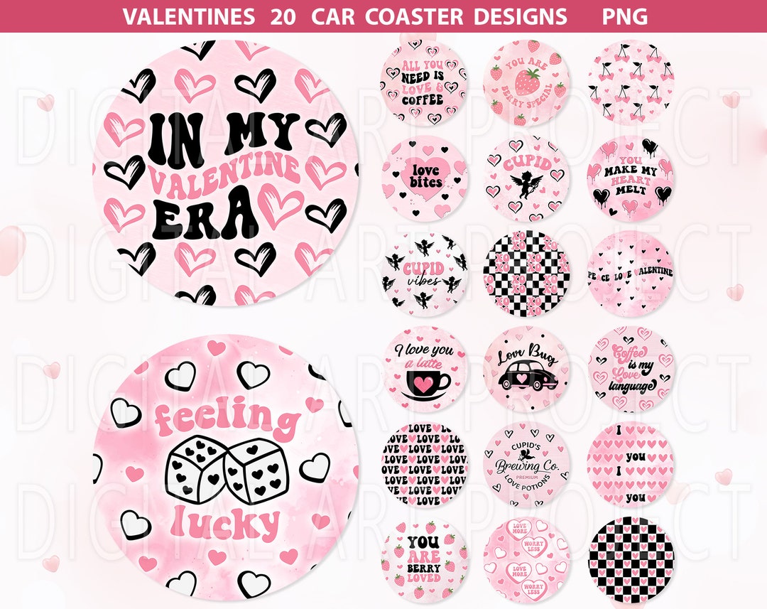 Valentines Car Coaster, Cupid Car Coaster Png, Valentines Keychain Png ...