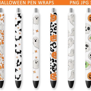 Halloween Pen Wraps Bundle, Pen Wraps Svg, Halloween Svg, Pumpkin Svg ...