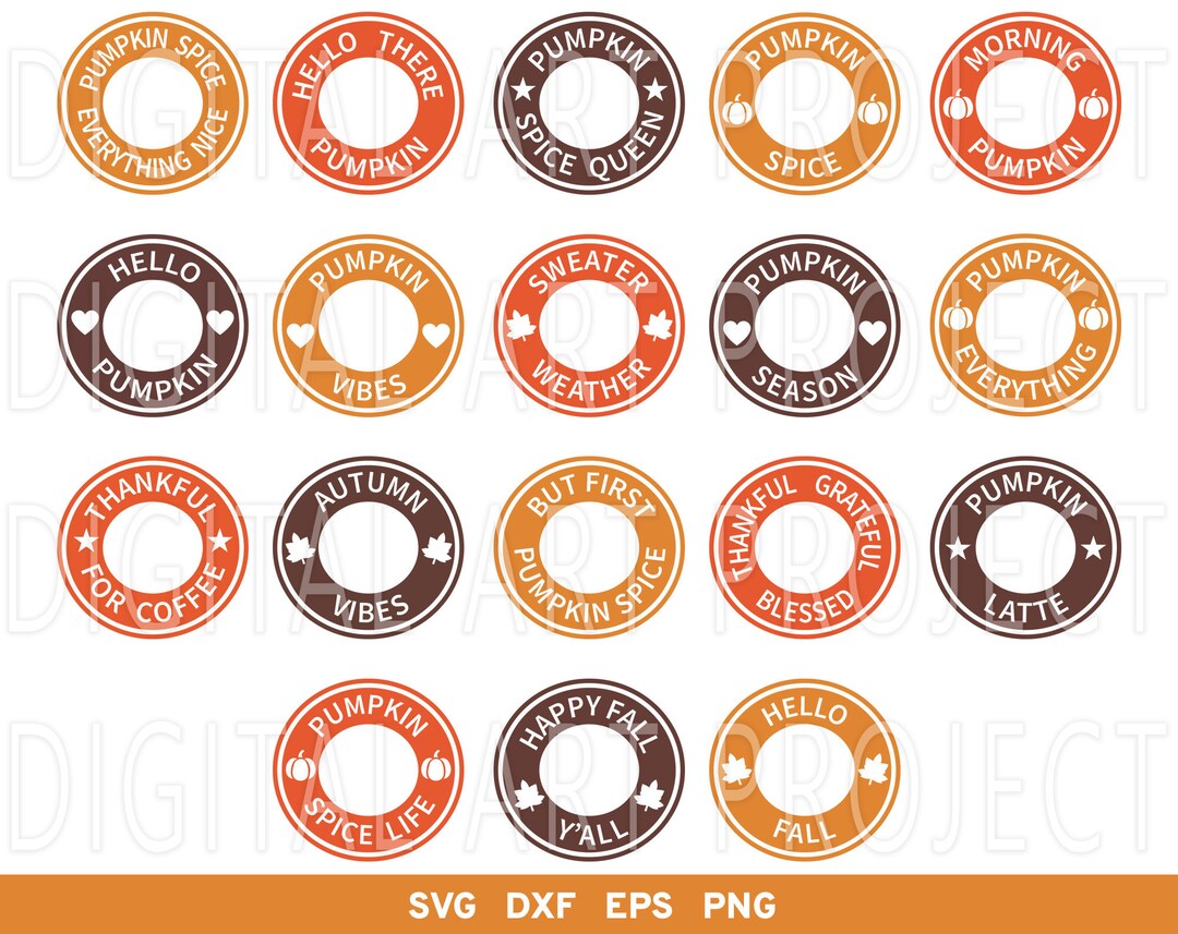 Fall Cup Wrap Logo Svg, Coffee Pumpkin Svg, Coffee Logo Bundle ...