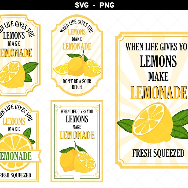 Lemonade Svg - Etsy