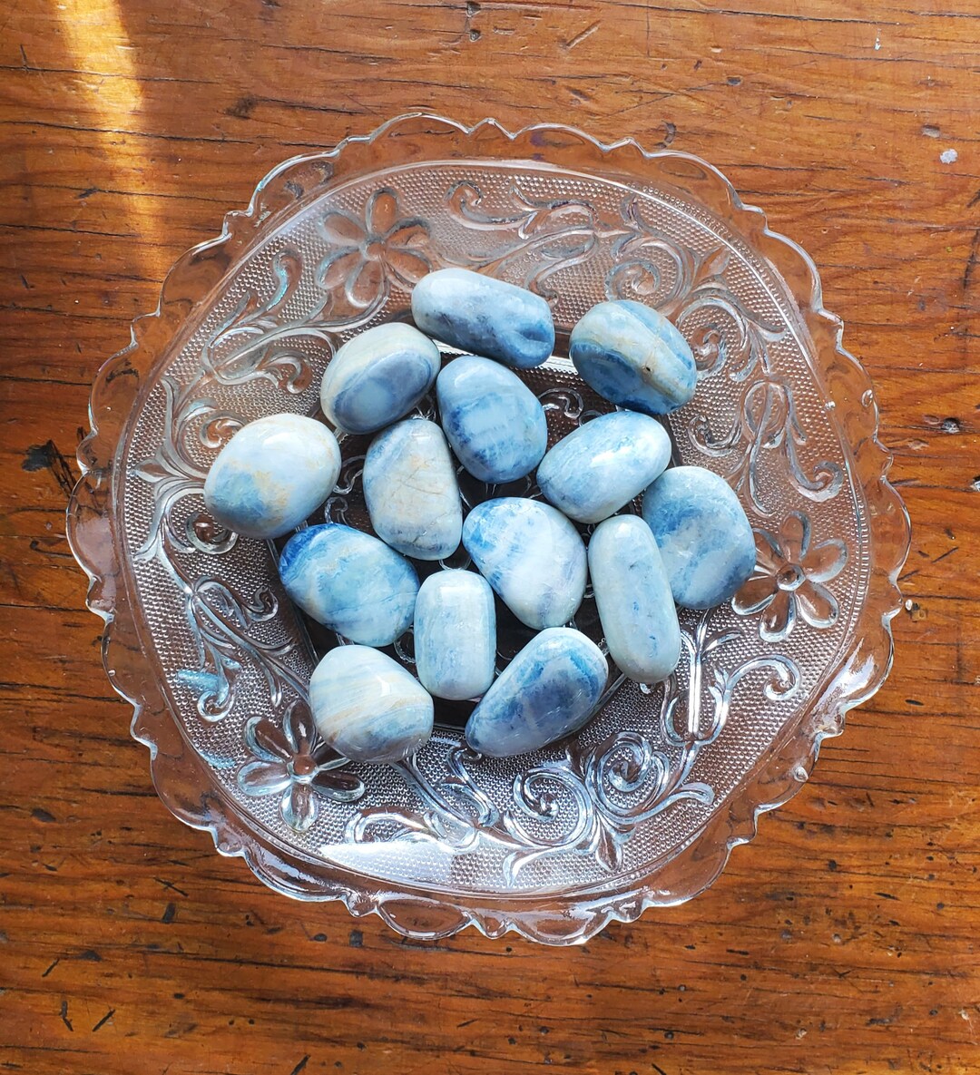 Blue Scheelite Tumble- Crystal, Healing, Gemstone - Etsy