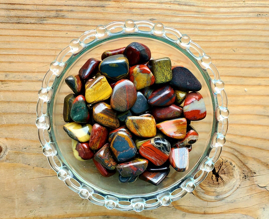 Mugglestone Tumbled- Grounding Stones - Tigers Eye, Hematite, Red ...