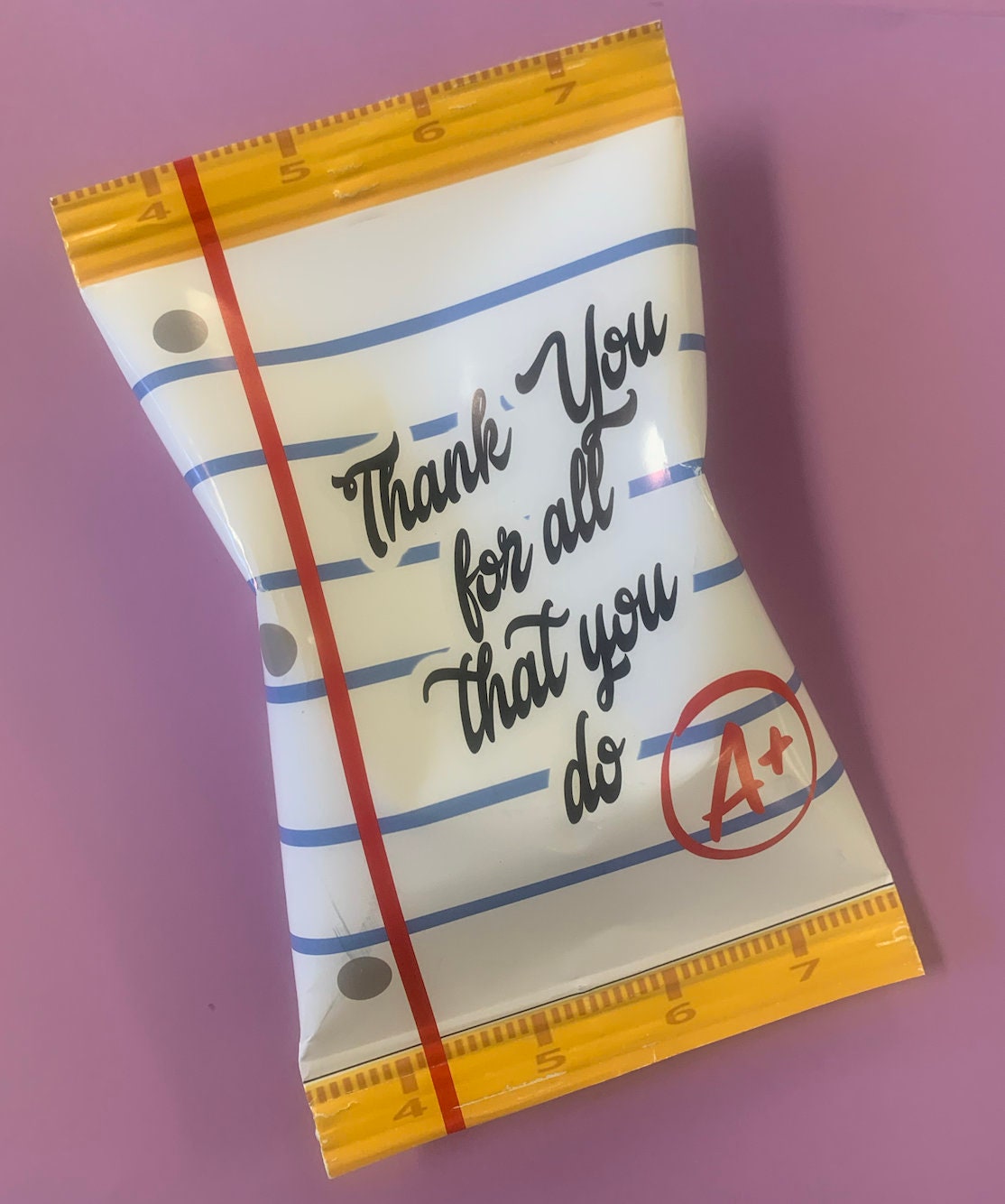 Notebook Paper Chip Bag Template digital File Party Chip Bags Party ...