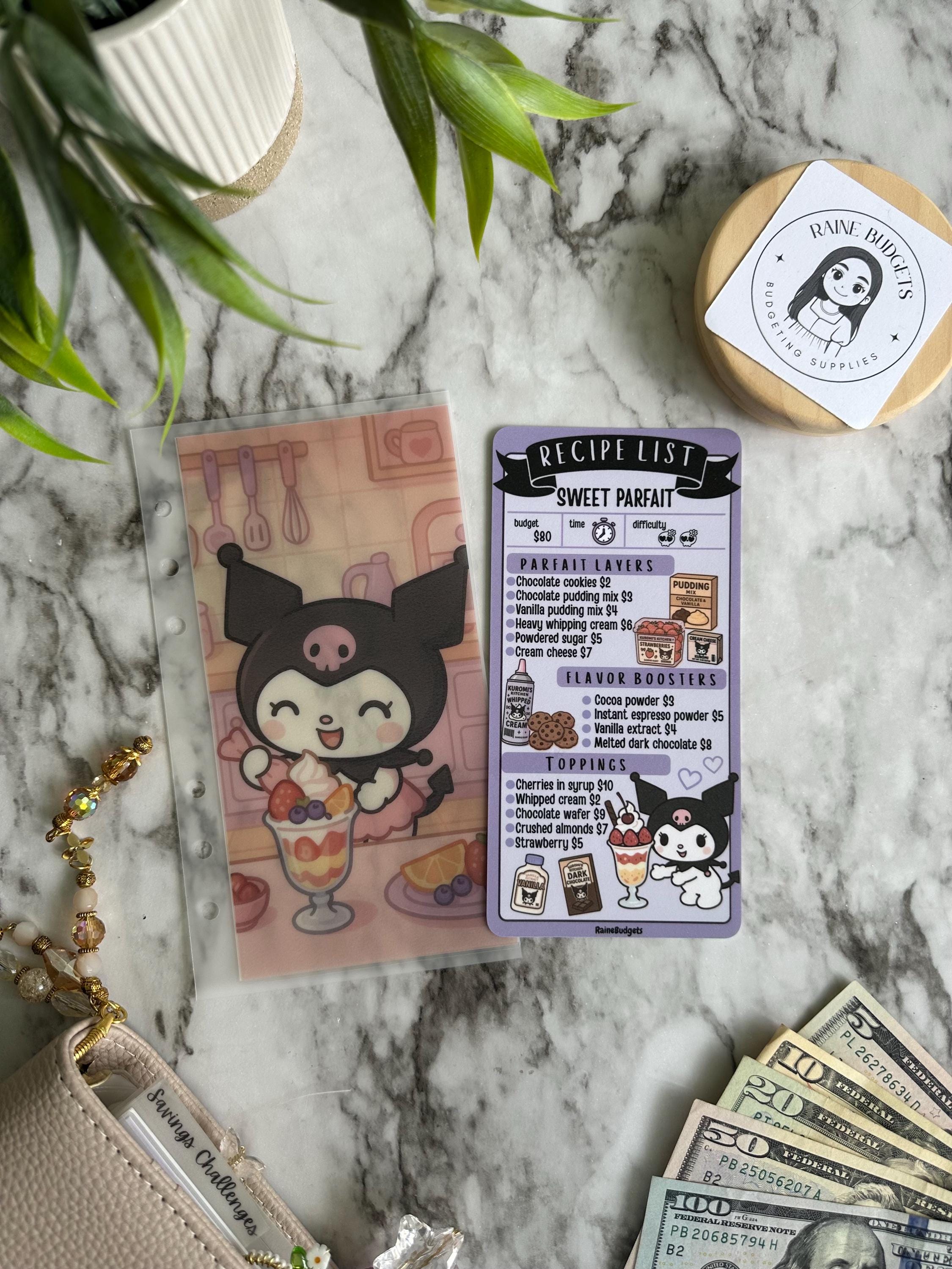 Sanrio Recipe Series | Saving Challenges Bundle or Just Tracker | A6 ...