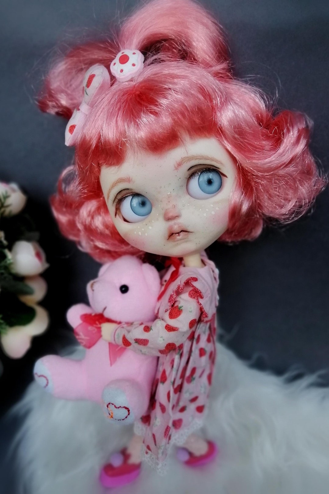 Blythe Doll Custom Little Baby Eva, Blythe OOAK Doll, Art Doll ...