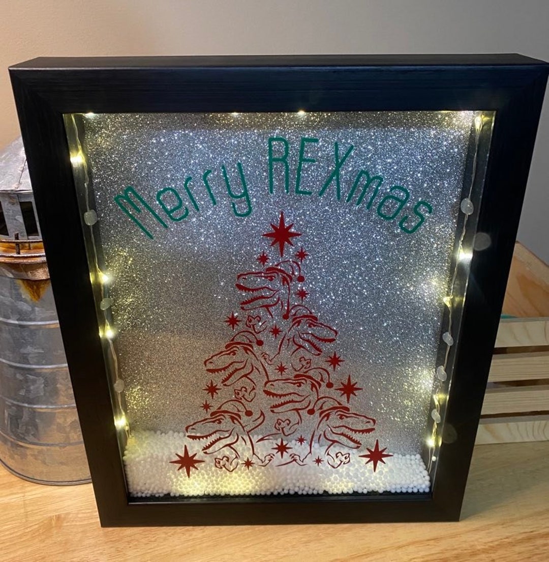 Shadow Box Lights Shadow Box With Lights T Rex Decor - Etsy