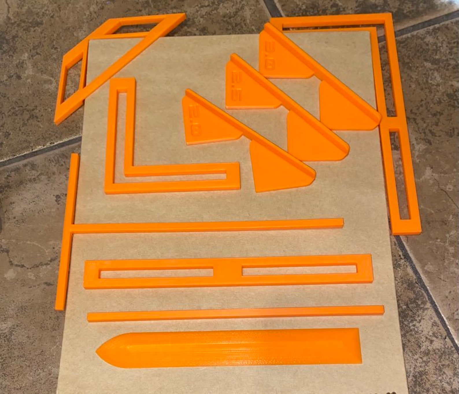 Set of 10 Rulers for Book Binding Kit Metric, Corner Cutters, Bone ...