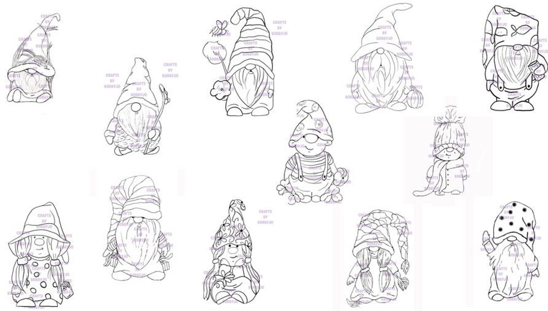 Gnome, Gnomes, Coloring Pages, Printable Coloring Pages, Printable ...