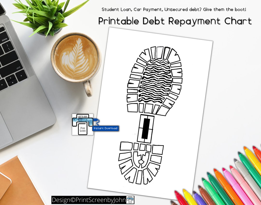 Debt Payment Tracker: Crush Debt & Colour Your Way to Freedom! - Etsy