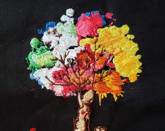 Tree Embroidery | Etsy