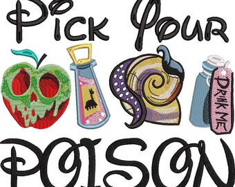 Paper Sticker Disney Villains Pick your Poison Stickers, Labels & Tags ...