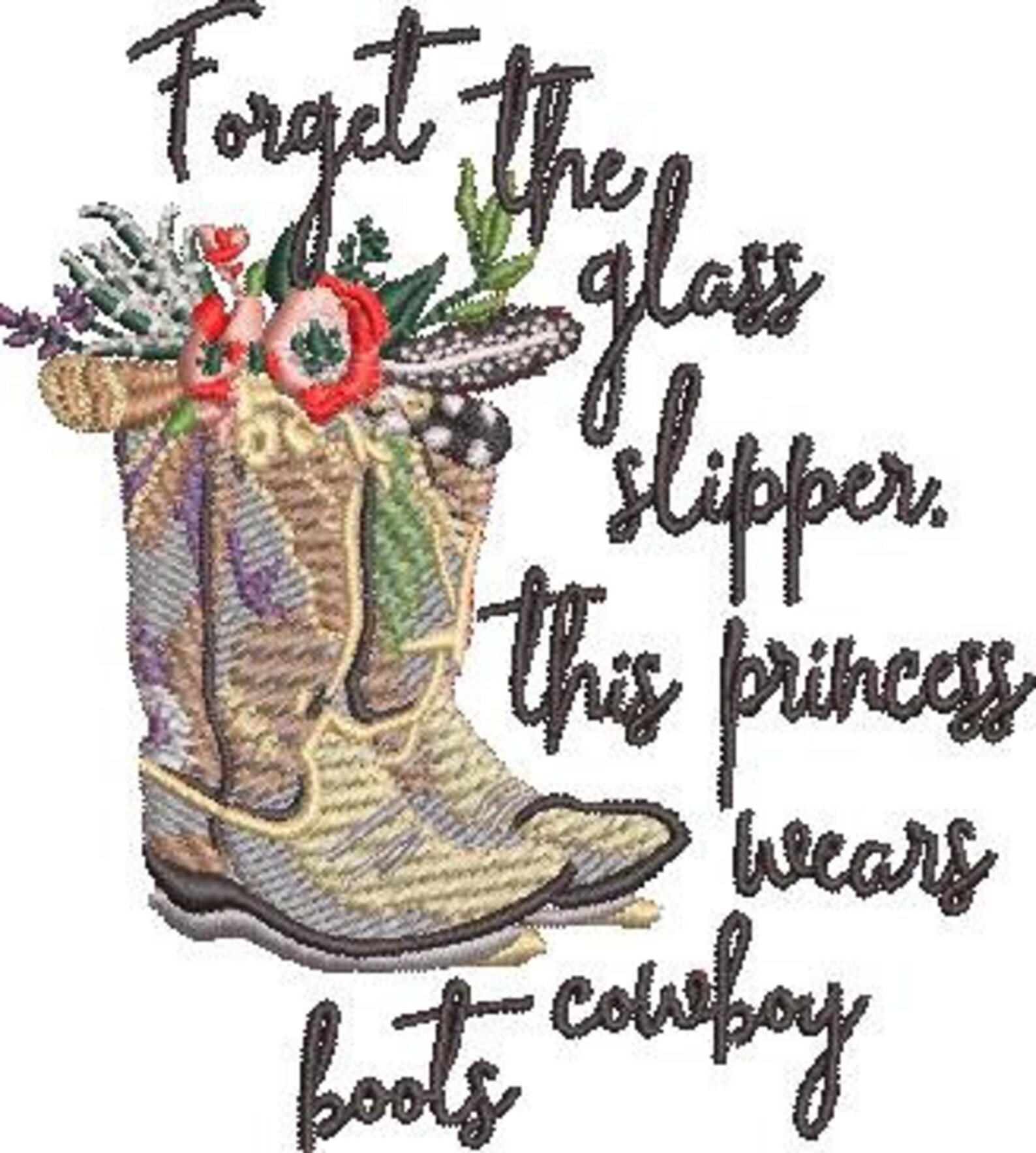 Cowboy Boots Embroidery Pattern | Etsy