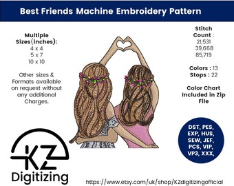 Friends Embroidery Files - Etsy