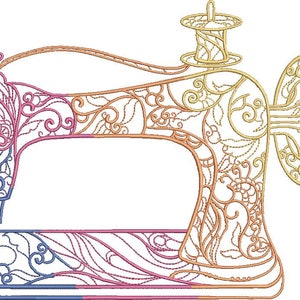 Sewing Machine Applique Design 4 SIZES Machine Embroidery - Etsy