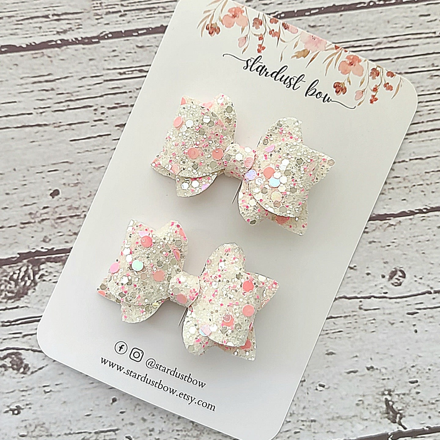 White Glitter Pigtail, Candy Clouds Glitter, Hair Bows, Baby Hair Bows ...