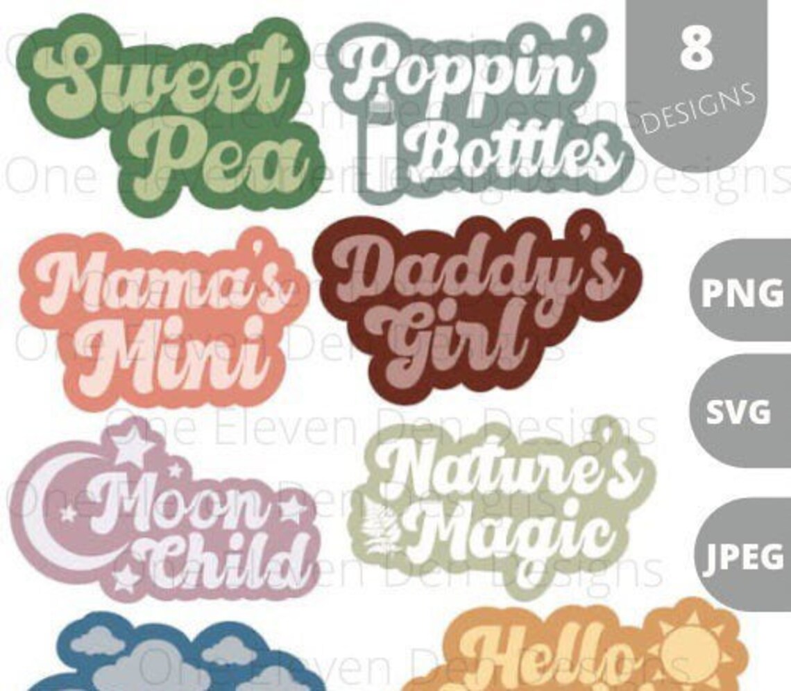 Boho Baby Clothes SVG, Baby Boy and Girl, Cricut Cut File, Boho Baby ...