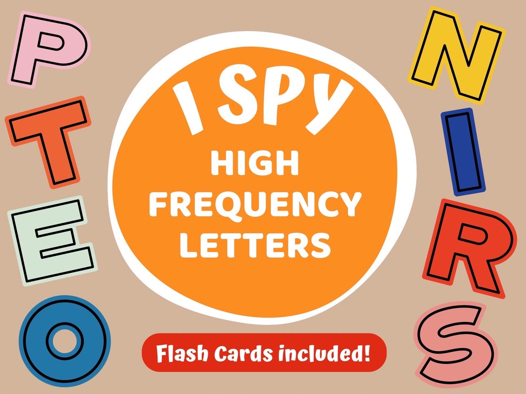 I Spy High Frequency Letters Kids Activity Sheet, I Spy Printable, Game ...