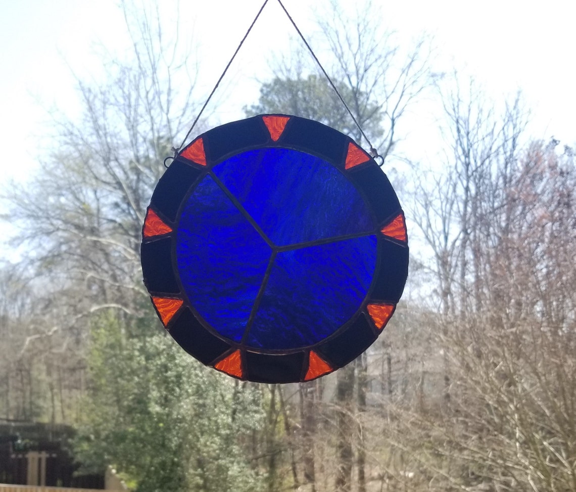 Stained Glass Stargate Suncatcher - Etsy