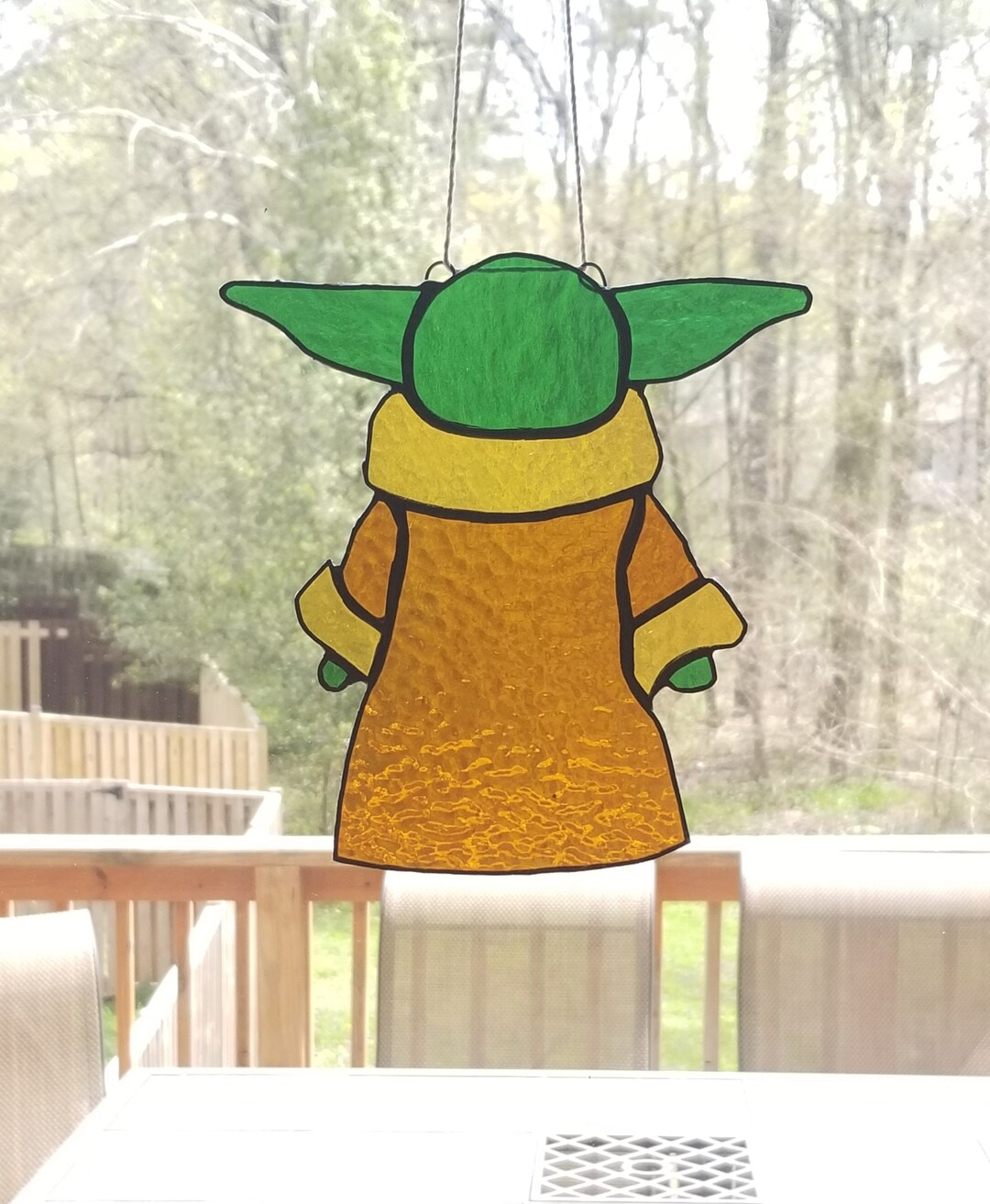 Baby Yoda Stained Glass Suncatcher - Etsy