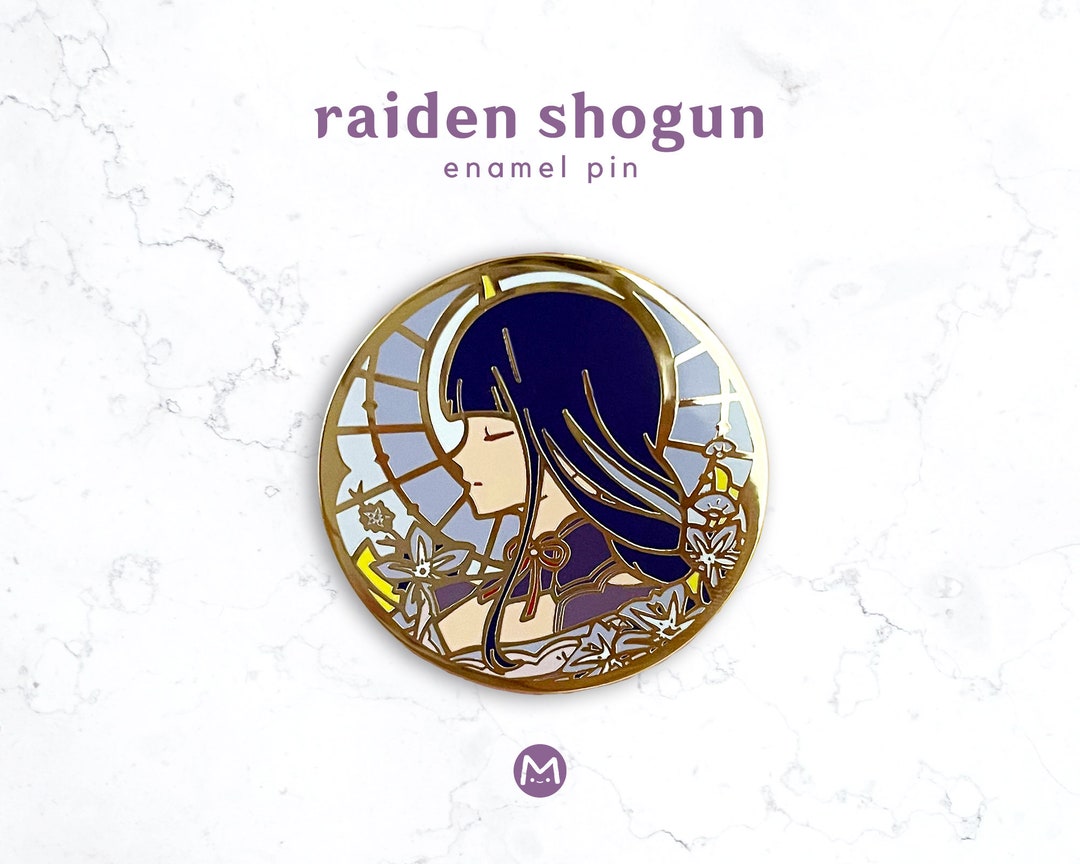 Raiden Shogun Pin Genshin Impact 1.5" - Etsy