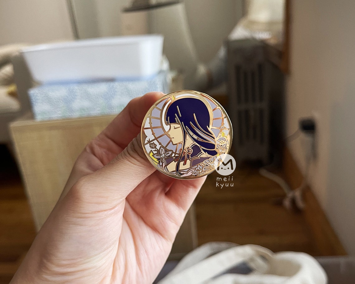 Raiden Shogun Pin Genshin Impact 1.5 - Etsy