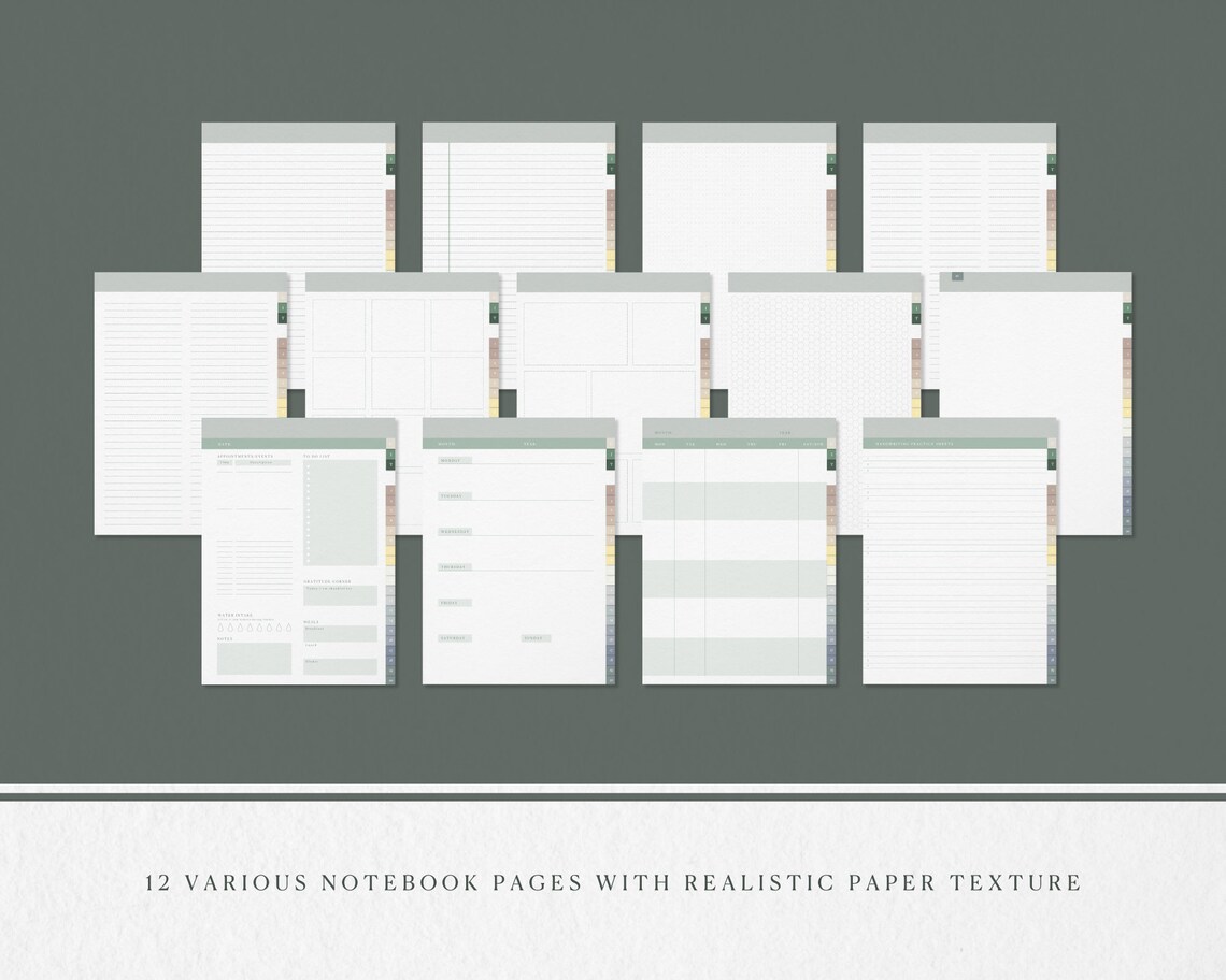 Ultimate Minimalist Digital Notebook for Goodnotes - Etsy