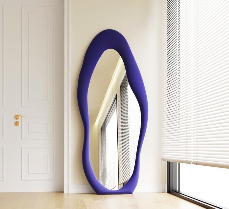 Asymmetrical Mirror Standing Large Mirror Home Decor - Etsy