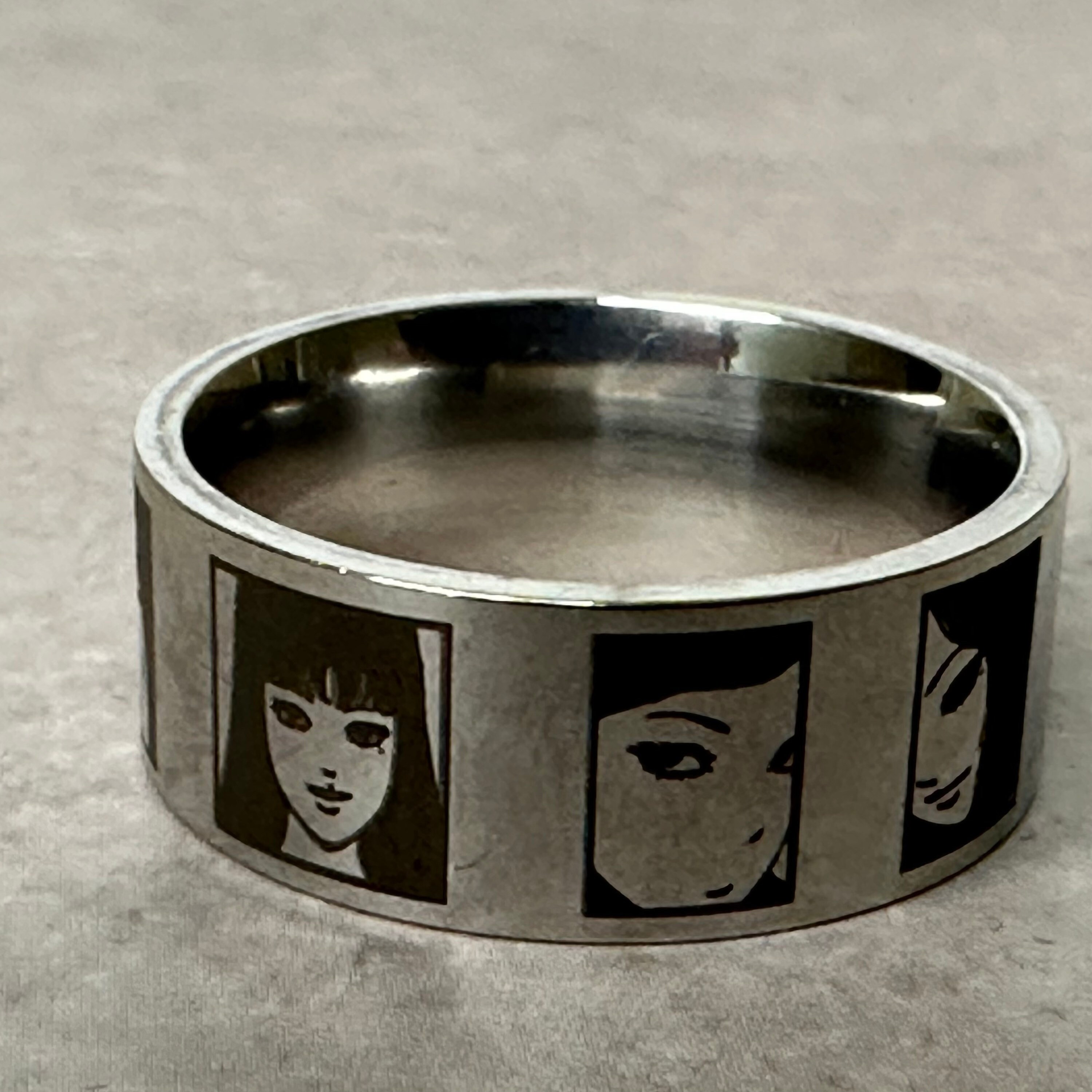 Anime Comic Strip Band Ring Japanese Book Stainless Steel - Etsy