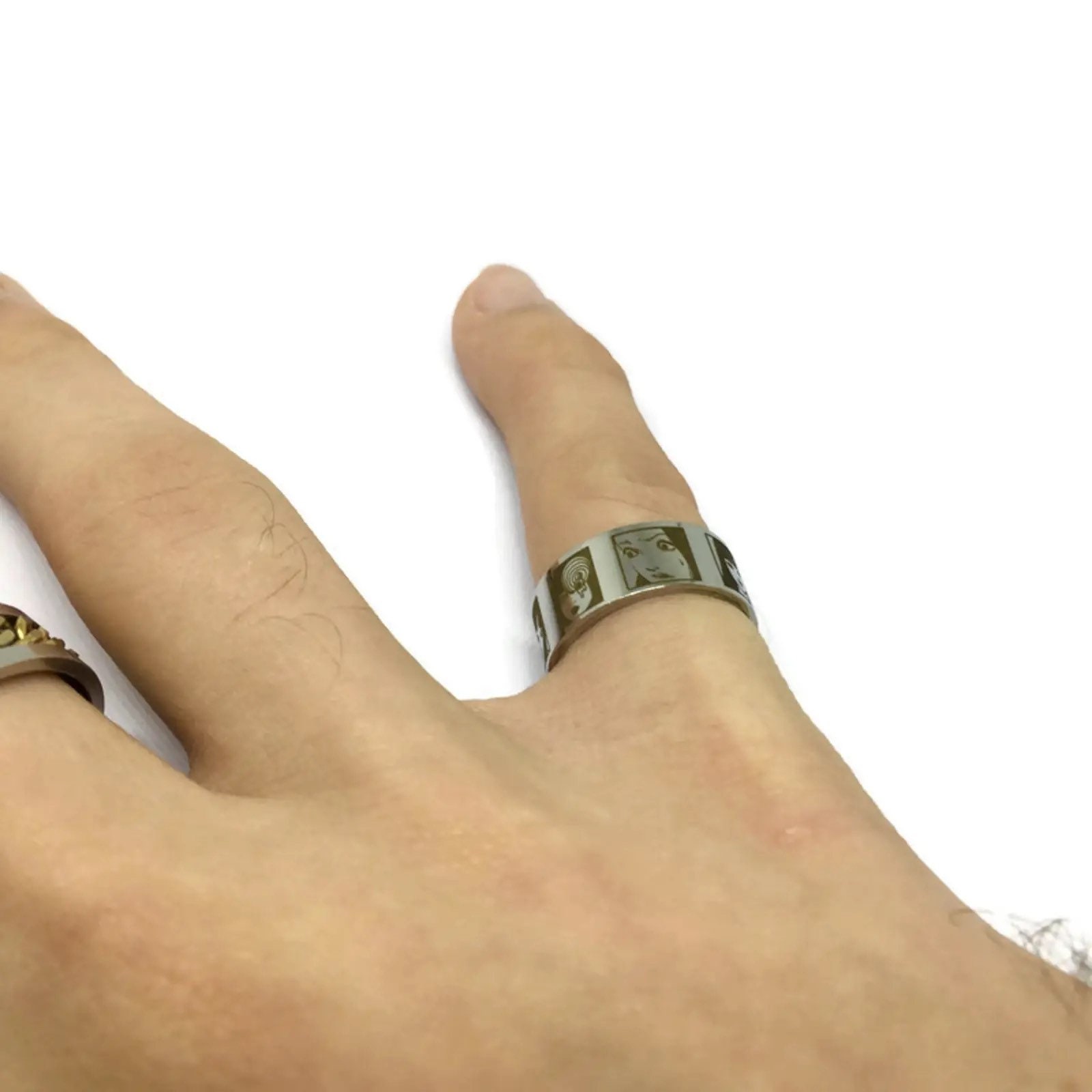 Anime Comic Strip Band Ring Japanese Book Stainless Steel - Etsy