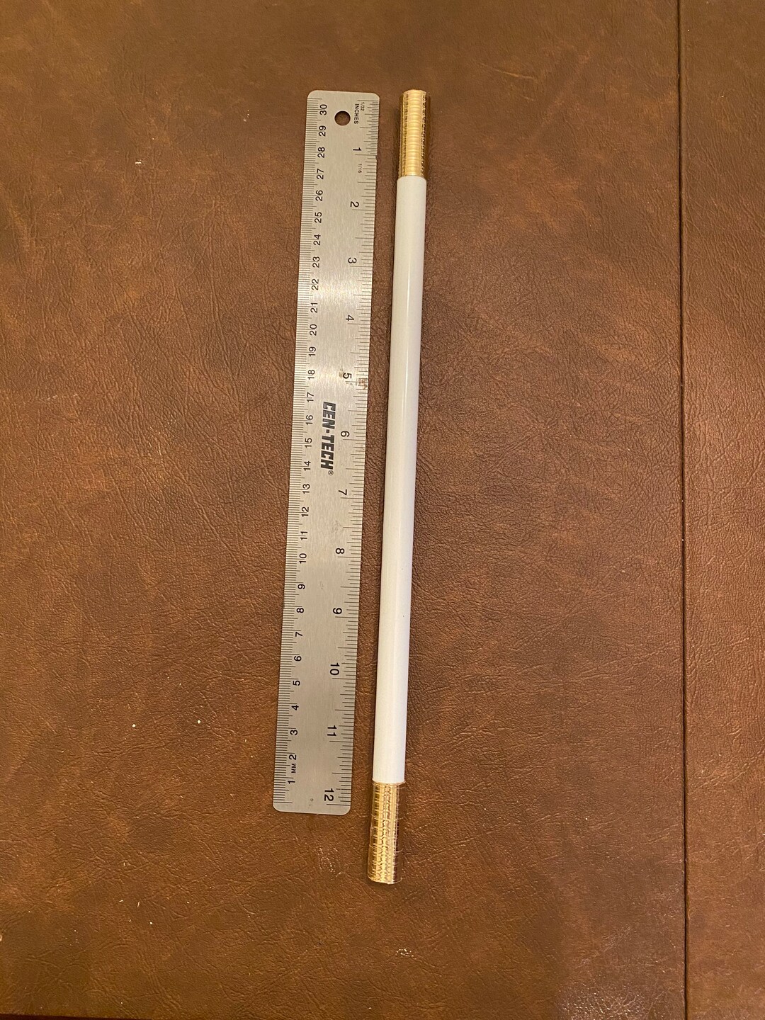 Lucite Magic Wand White With Gold Tips - Etsy