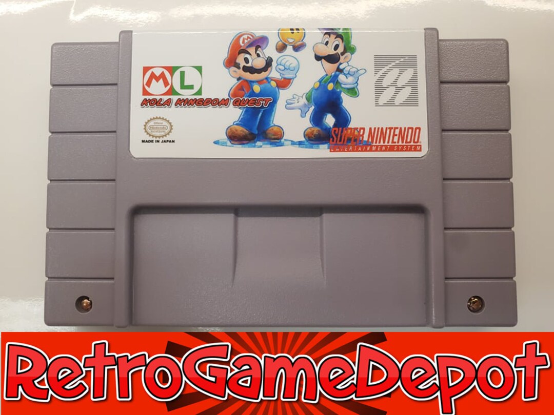 Mario & Luigi Kola Kingdom Quest Super Nintendo SNES FAST SHIPPING - Etsy