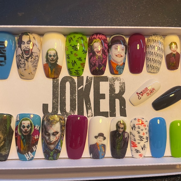 Joker Nails - Etsy