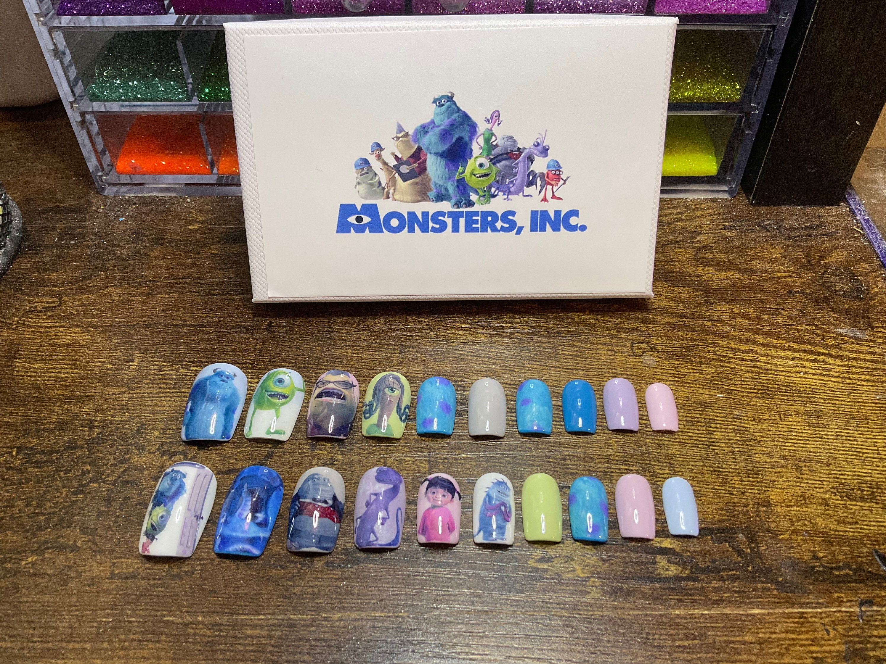 Monsters Inc Nail Art