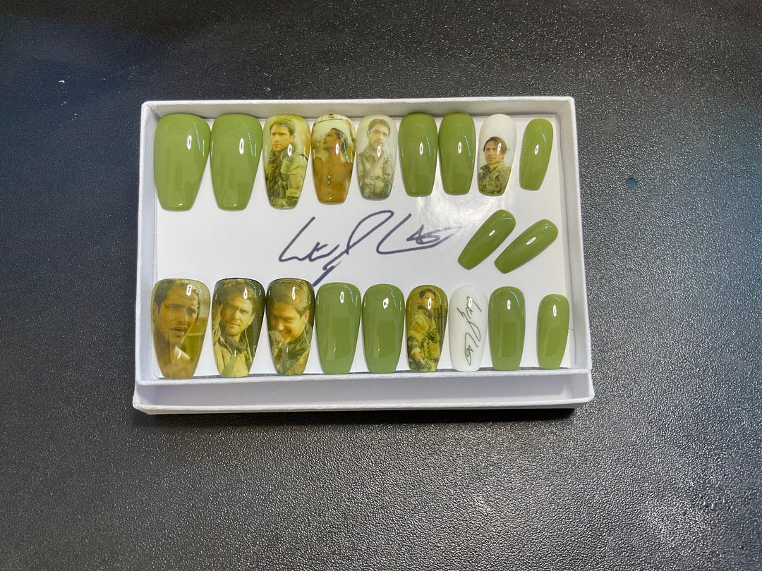 Full Set of Acrylic Nails.. Inspired Luke Pasqualino in our Girl - Etsy