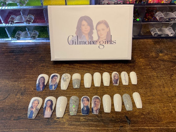 Full Set of Acrylic Nails.. GILMORE GIRLS ..any Shape and | Etsy