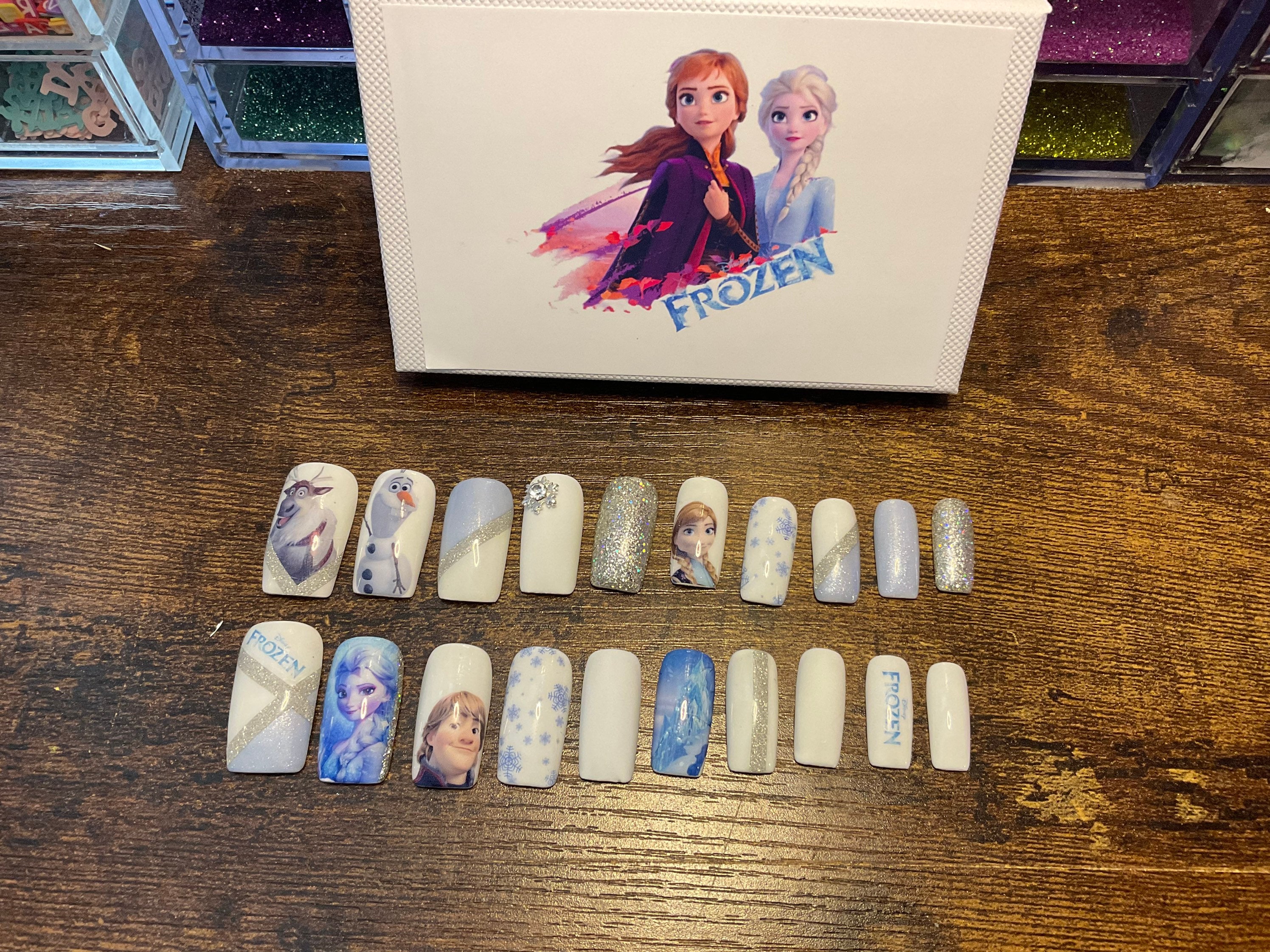 Frozen Themed Nail Ideas